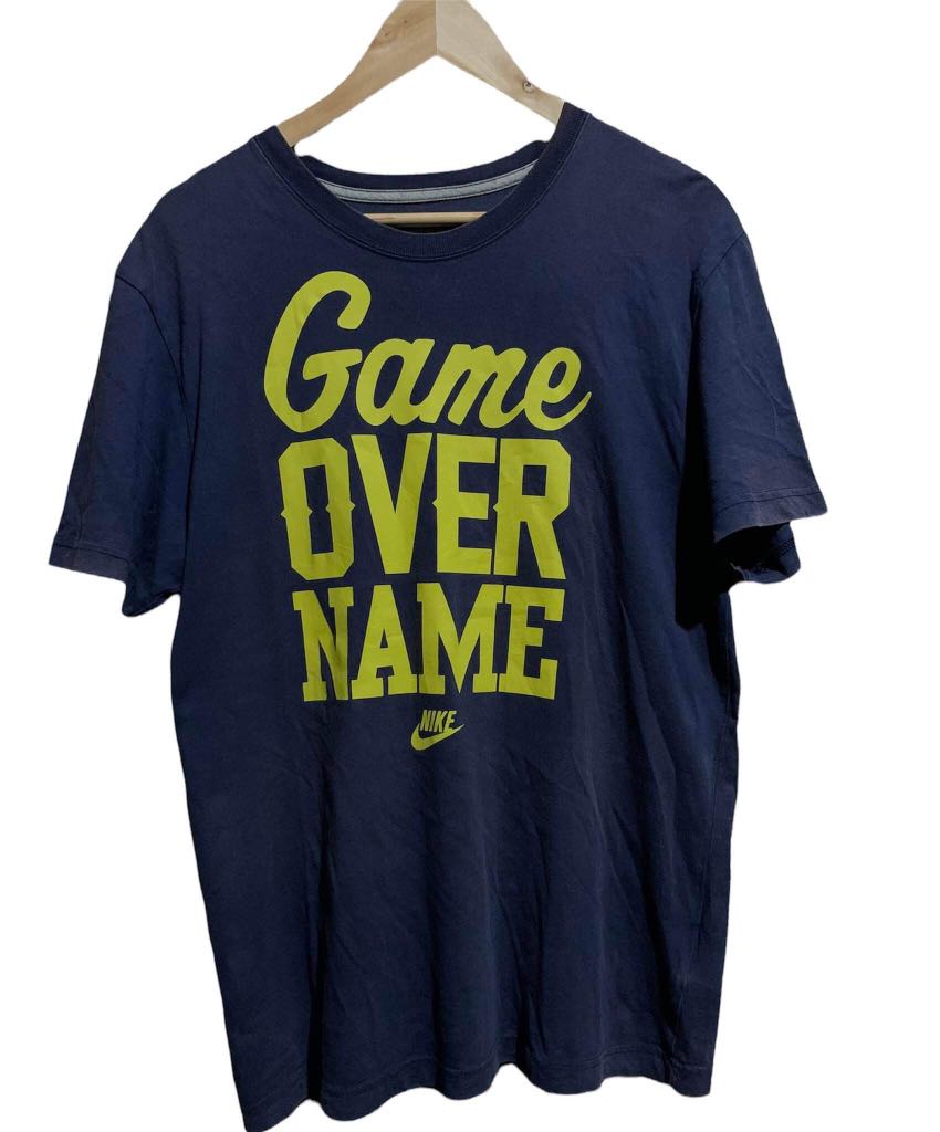 GAME OVER NAME BY NIKE, Men's Fashion, Activewear on Carousell
