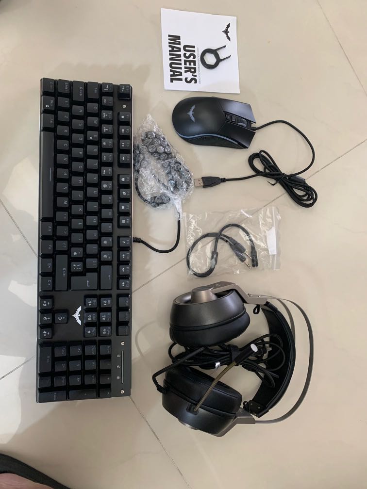Gaming Bundle - Havit Keyboard & Mouse and MPOW Headset, Computers ...