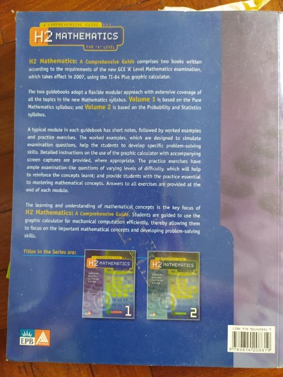 H2 Mathematics Comprehensive Guide textbook volume 1, Hobbies & Toys ...