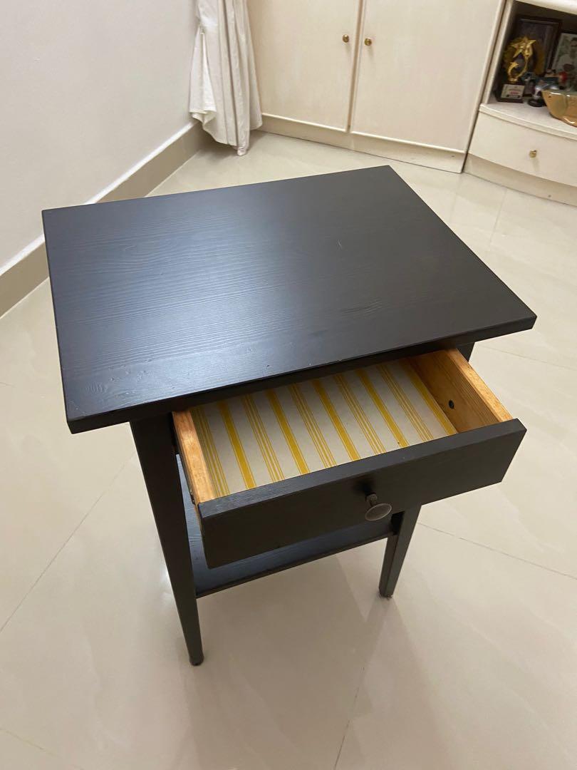 Hemnes side table ikea, Furniture & Home Living, Furniture on Carousell