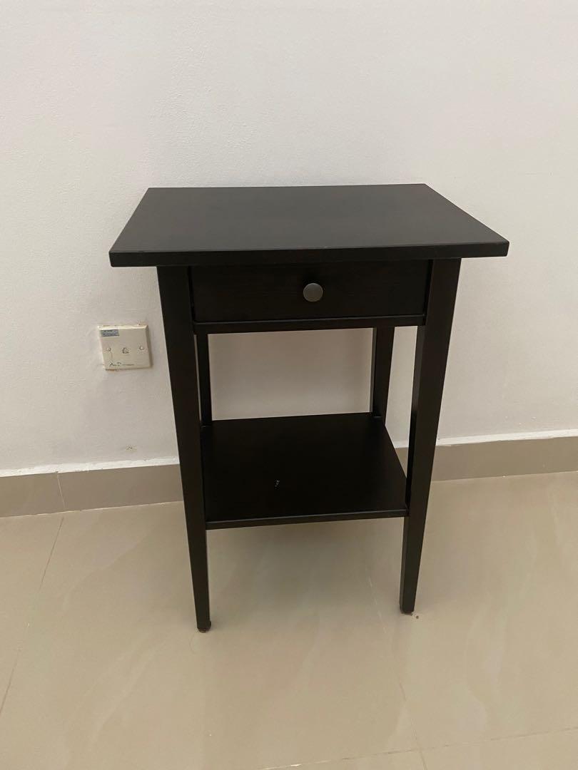 Hemnes side table ikea, Furniture & Home Living, Furniture on Carousell
