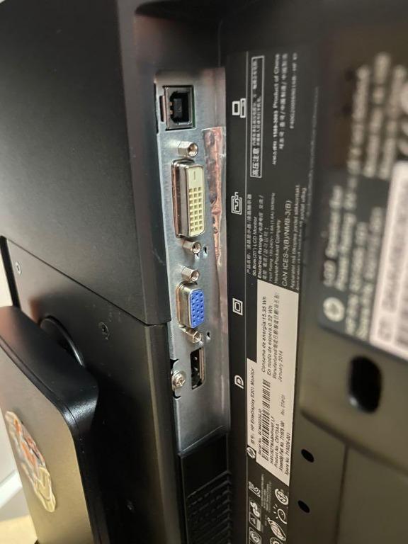 HP EliteDisplay E201 20-inch LED Backlit Monitor, Computers & Tech ...