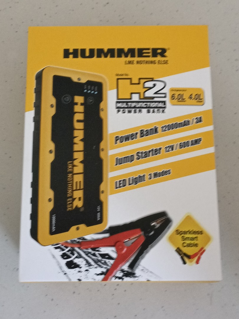 Hummer Jump Starter Power Bank, Car Accessories, Accessories on Carousell