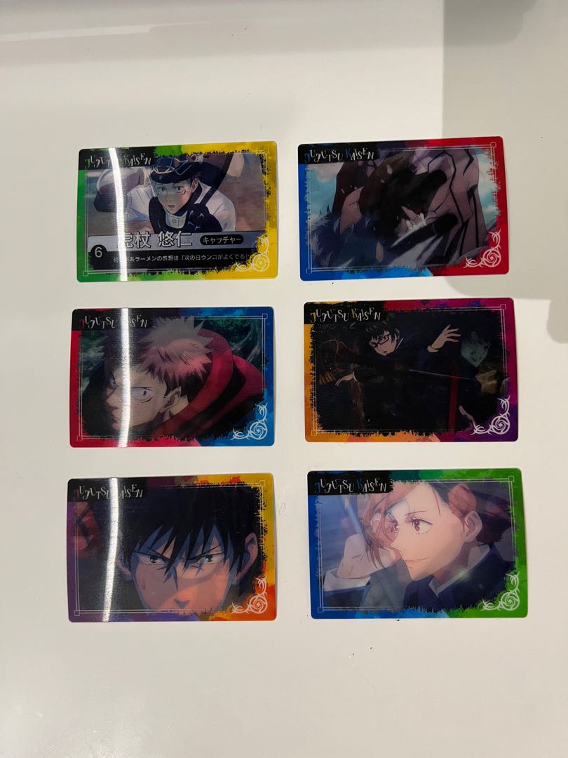 jjk jujutsu kaisen choco balls lentil playback card, Hobbies & Toys ...