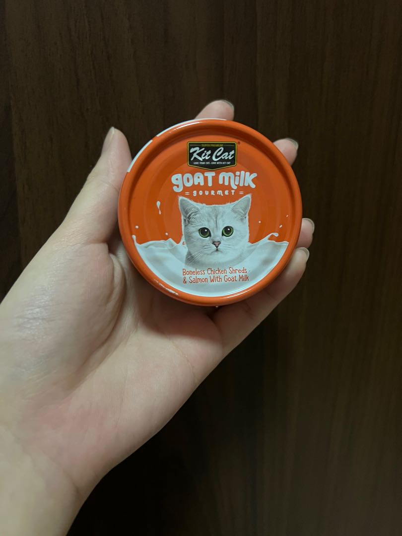 Kit cat goat can food, Pet Supplies, Pet Food on Carousell