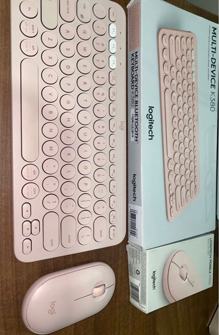 Logitech Set - Pebble M350 and keyboard K380, Computers & Tech, Parts ...