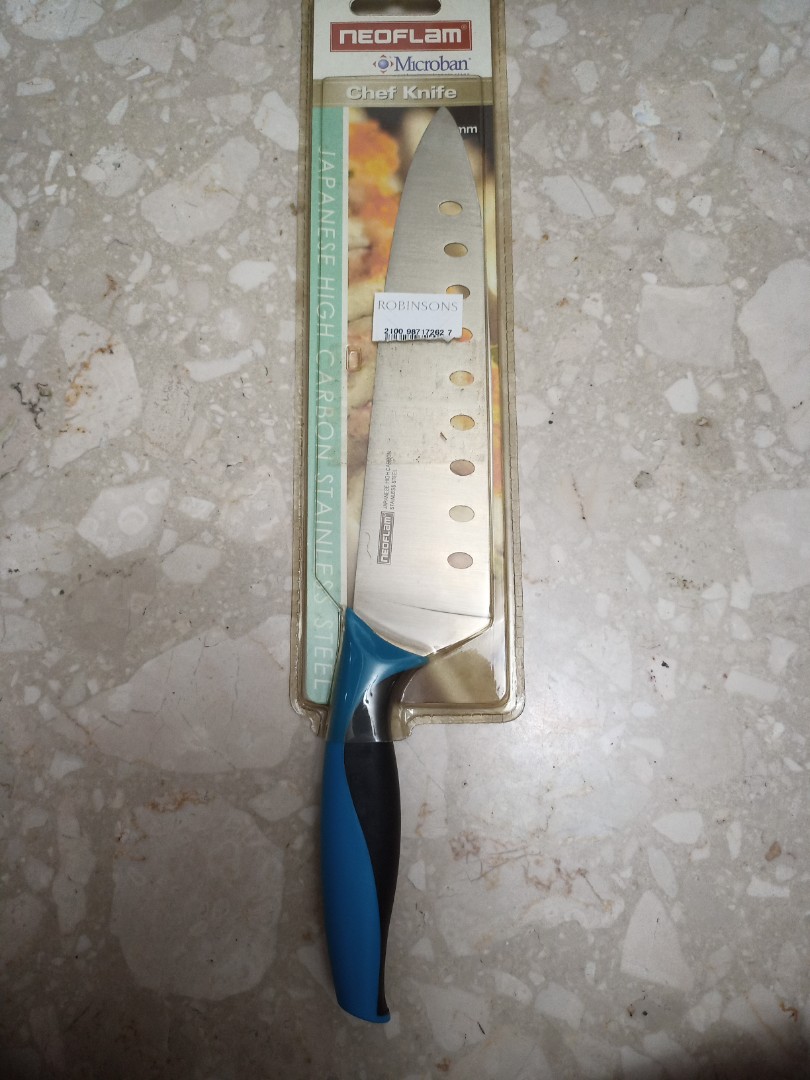 Microban neoflam chef knife, Furniture & Home Living, Kitchenware ...