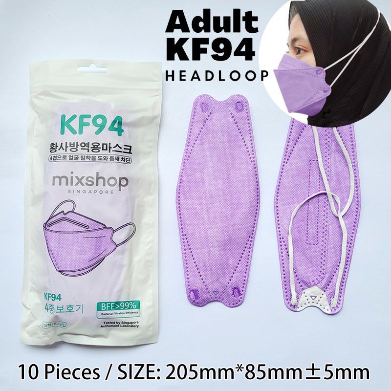 MIXSHOP KF94 HEADLOOP KF94 Mask head Loop, Pelitup Muka, SG ready stock ...