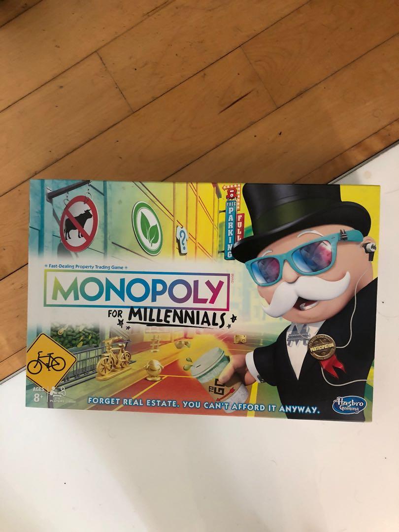 Monopoly for Millennials, Hobbies & Toys, Toys & Games on Carousell