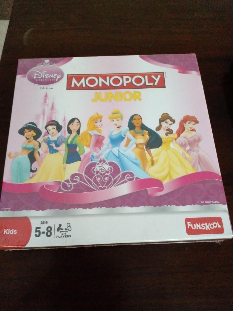 Monopoly Junior Disney Princess, Hobbies & Toys, Toys & Games on Carousell