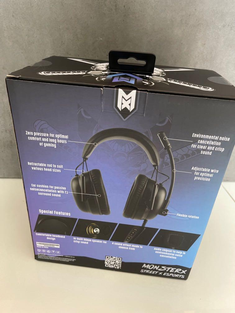 MonsterX WYVERN Wired Esports Headset, Audio, Headphones & Headsets on ...