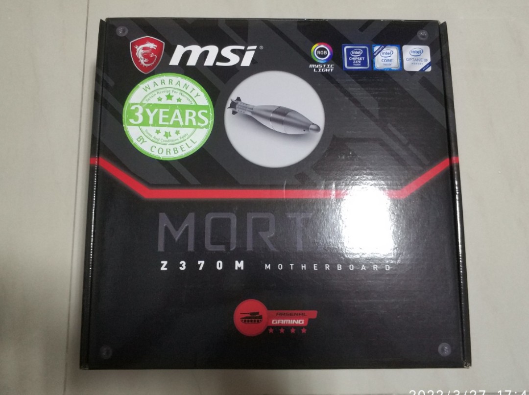 MSI Z370M Mortar motherboard, Computers & Tech, Parts & Accessories ...