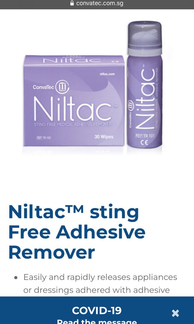 Niltac sting free adhesive remover, Health & Nutrition, Medical ...