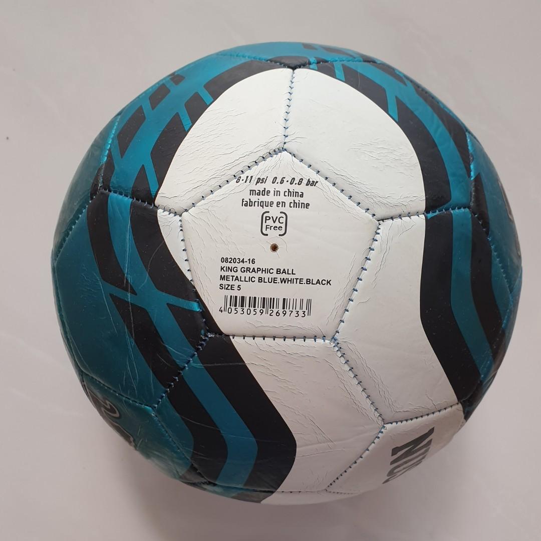 NUS PUMA Soccer Ball Football (Metallic Blue White Black), Sports ...