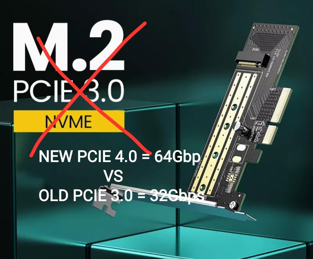 NVME PCIe Gen4 x16 to M.2 Expansion Card, Computers & Tech, Parts ...