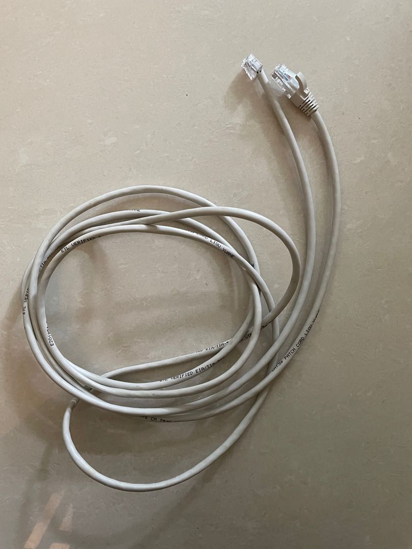 Phone line to ethernet cable ~2.8m, 家庭電器, 其他家庭電器 - Carousell