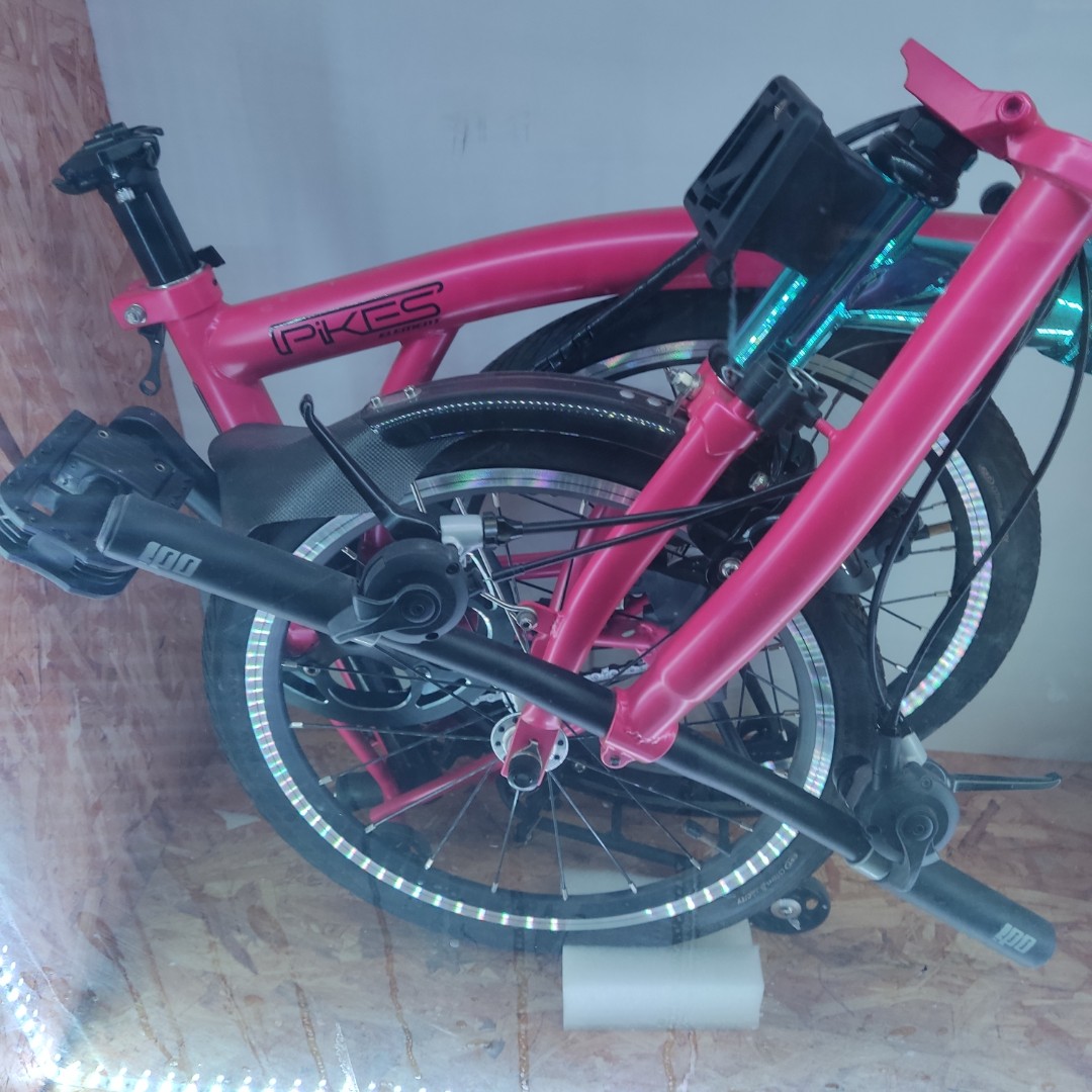 Pikes limited edition Pink / Blue Lacquer 6 Speeds S handle bar, Sports ...