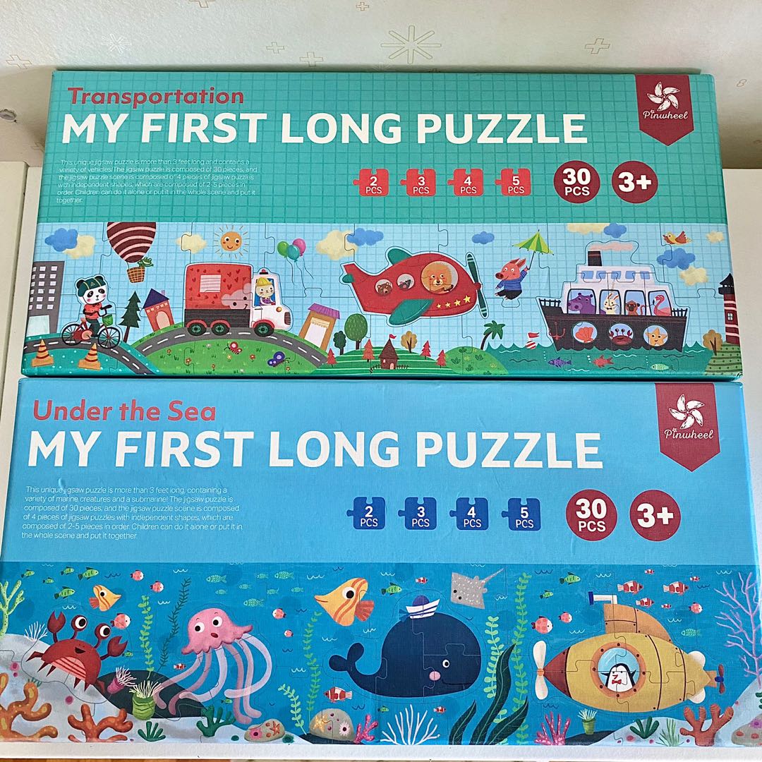 Pinwheel My first long puzzle, Hobbies & Toys, Toys & Games on Carousell