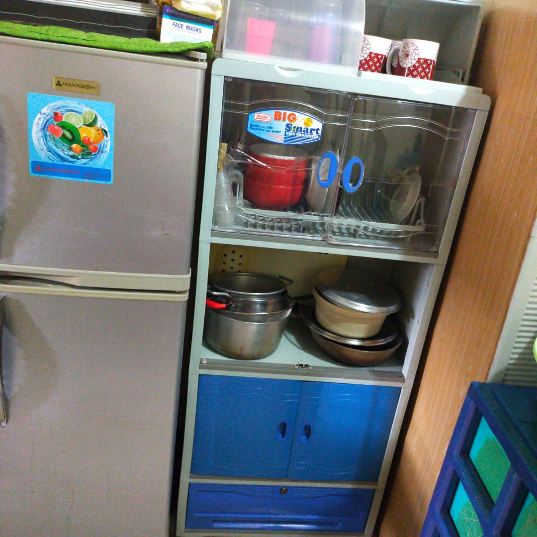 Plastic cabinet dish organizer, Furniture & Home Living, Furniture ...