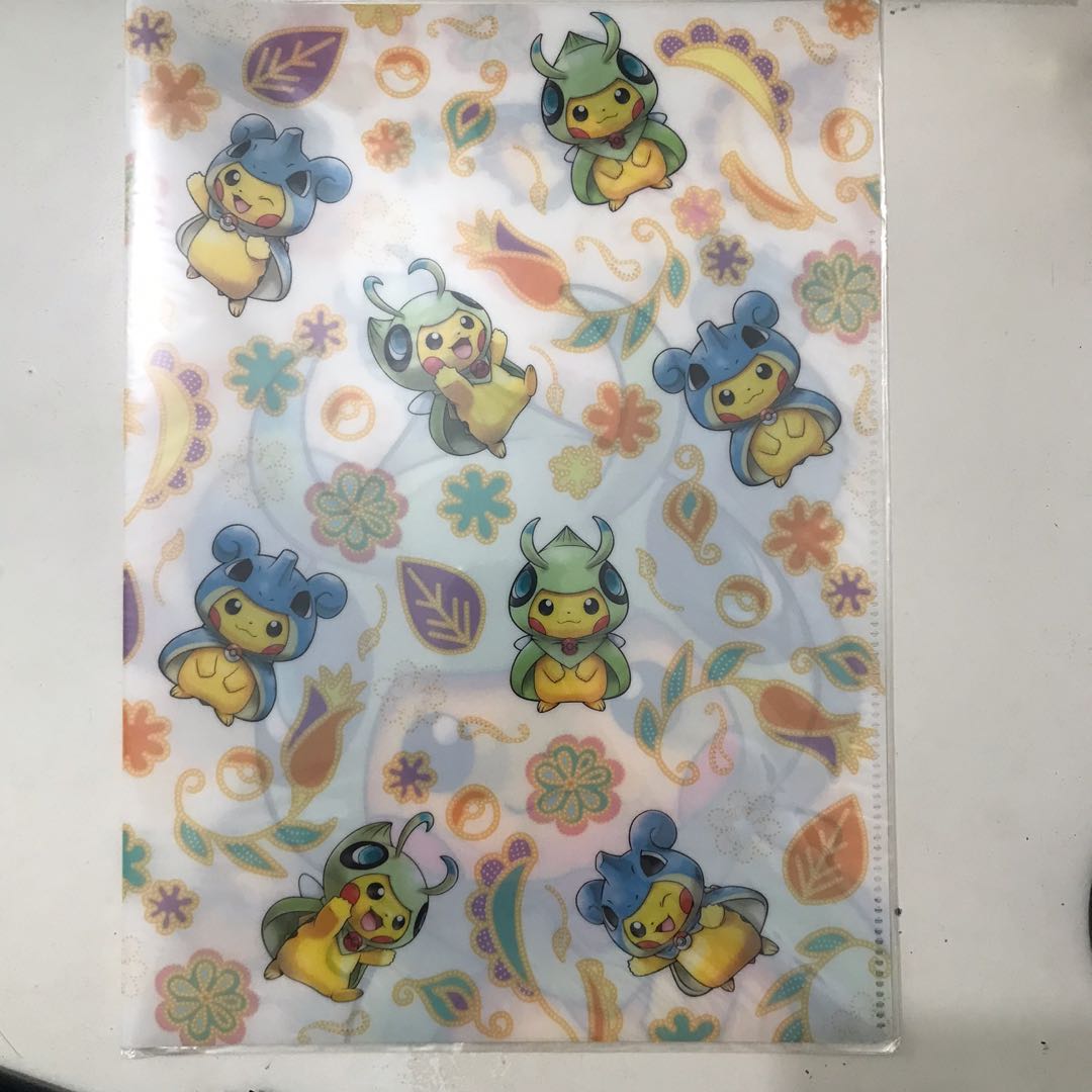 全新 Pokemon Center Pikachu A4 Size File, 興趣及遊戲, 手作＆自家設計, 其他 - Carousell