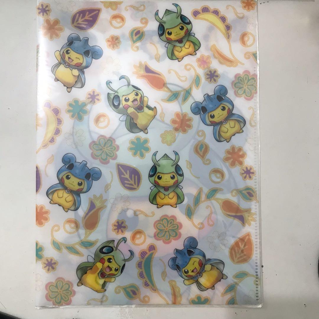 全新 Pokemon Center Pikachu A4 Size File, 興趣及遊戲, 手作＆自家設計, 其他 - Carousell