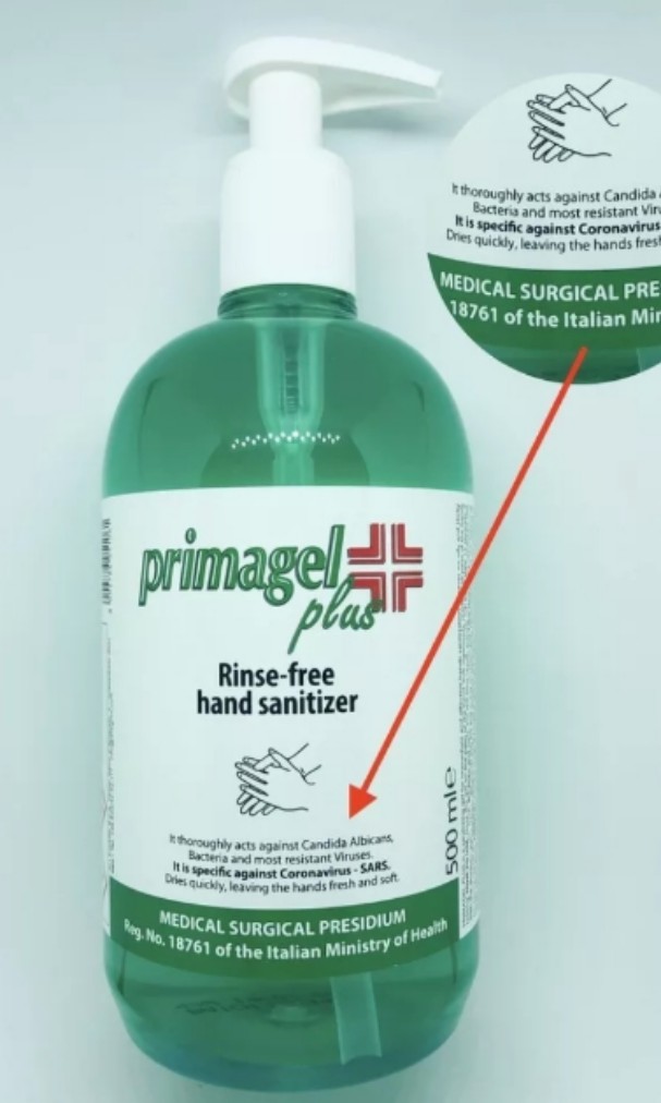 Primagel Plus Sanitiser Sanitizer, Beauty & Personal Care, Sanitisers ...