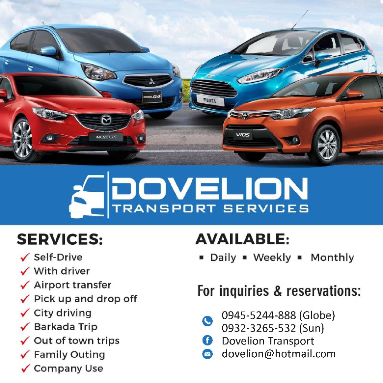 Rent a Car promo as low as 850 per day monthly rate, Vehicle Rentals on ...