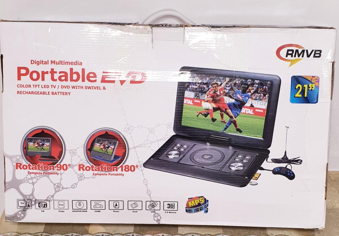 RMVB 20/21 INCH Digital Multimedia Portable EVD Colour TFT LED TV/DVD ...
