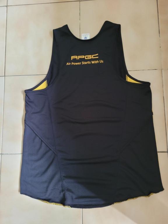 RSAF Air Force APGC PT Running Singlet/Vest (Rare), Men's Fashion ...
