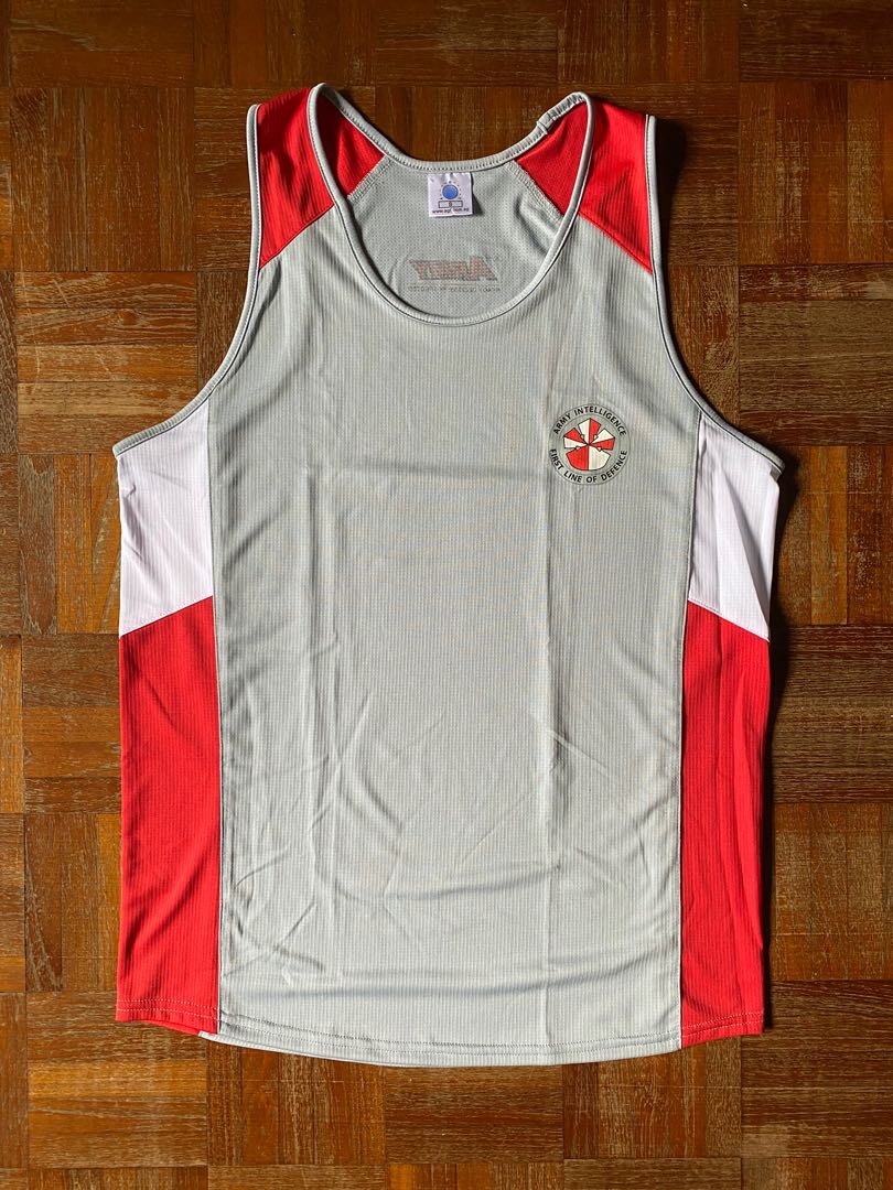 SAF PT Singlet - Army Intel (S), Men's Fashion, Activewear on Carousell