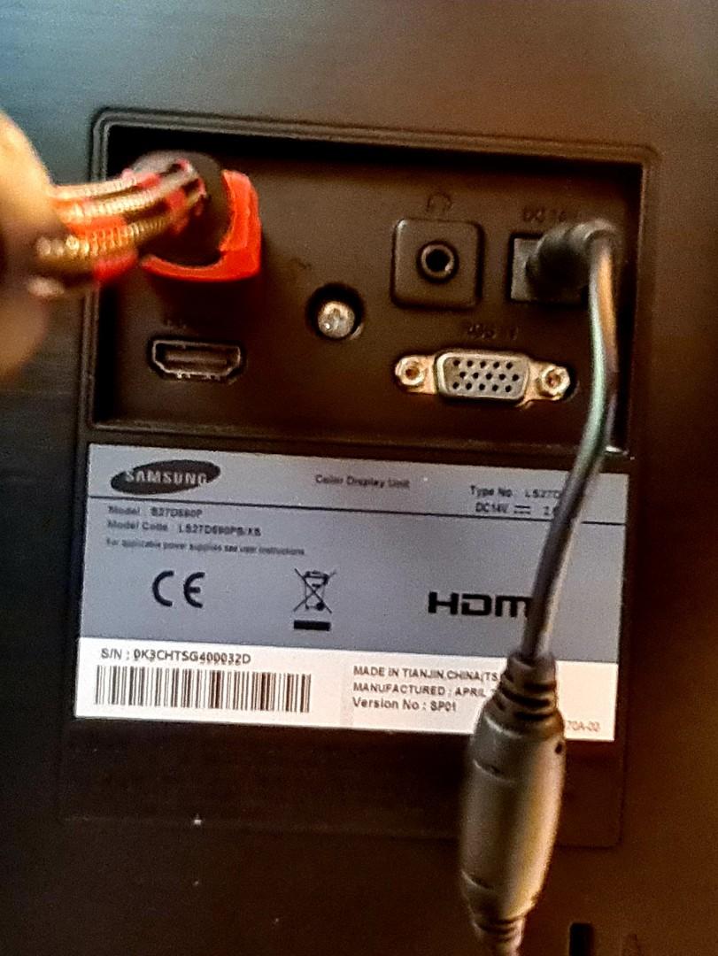 SAMSUNG S27D590 27" INCH FLAT MONITOR, Computers & Tech, Parts ...