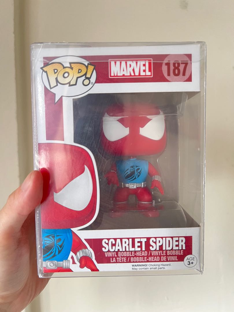 Scarlet Spider #187 Funko Pop, Hobbies & Toys, Toys & Games on Carousell