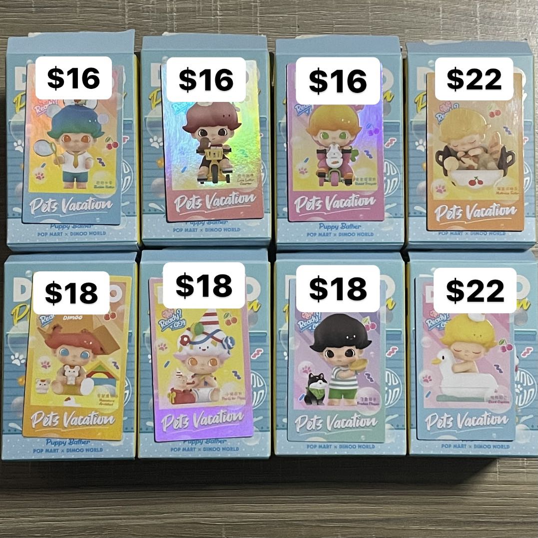 [Sealed Foil] Dimoo POPMART Pets Vacation, Hobbies & Toys, Toys & Games ...