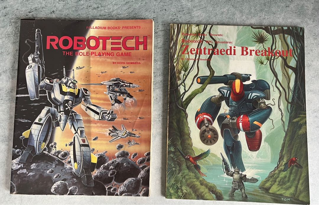 Set of 5 Palladium Robotech Role Playing Game (RPG) Source books ...