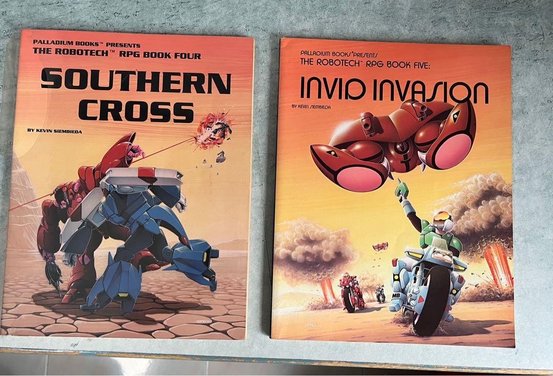 Set of 5 Palladium Robotech Role Playing Game (RPG) Source books ...