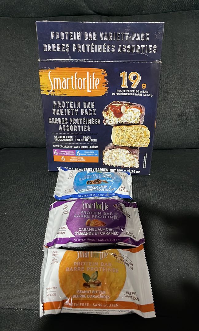 Smartforlife protein bar with collagen 50g , Health & Nutrition, Health ...