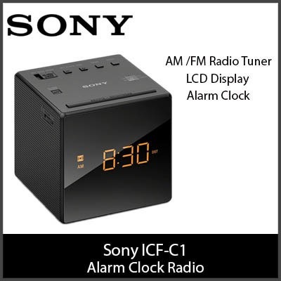 Sony ICF-C1 Alarm Clock Radio with LCD Display, Audio, Portable Music ...