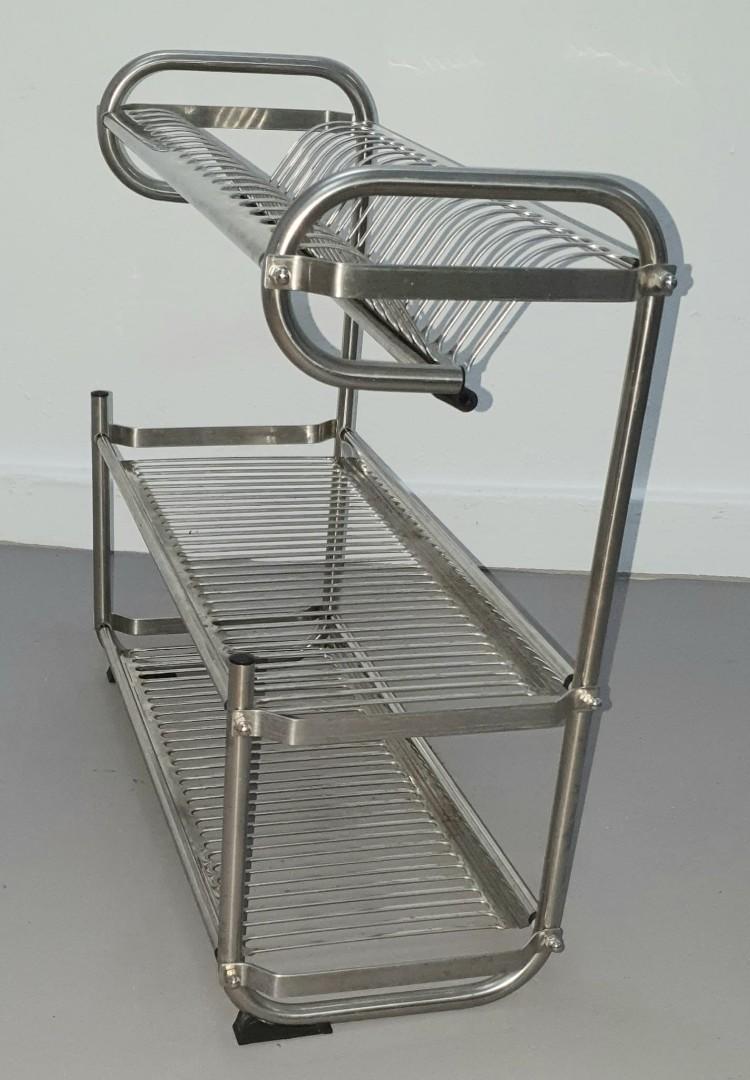 Stainless Steel Kitchen Basin Plate Bowl Organizer Organization Wash ...