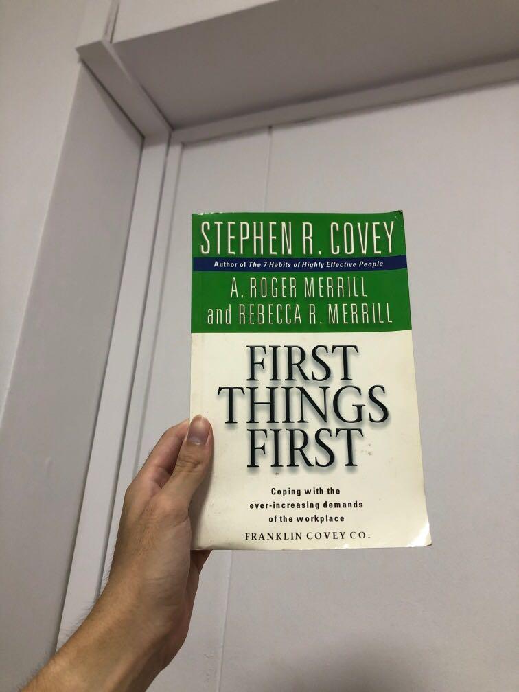 Stephen Covey - First Things First (Self-Help / Motivational), Hobbies ...