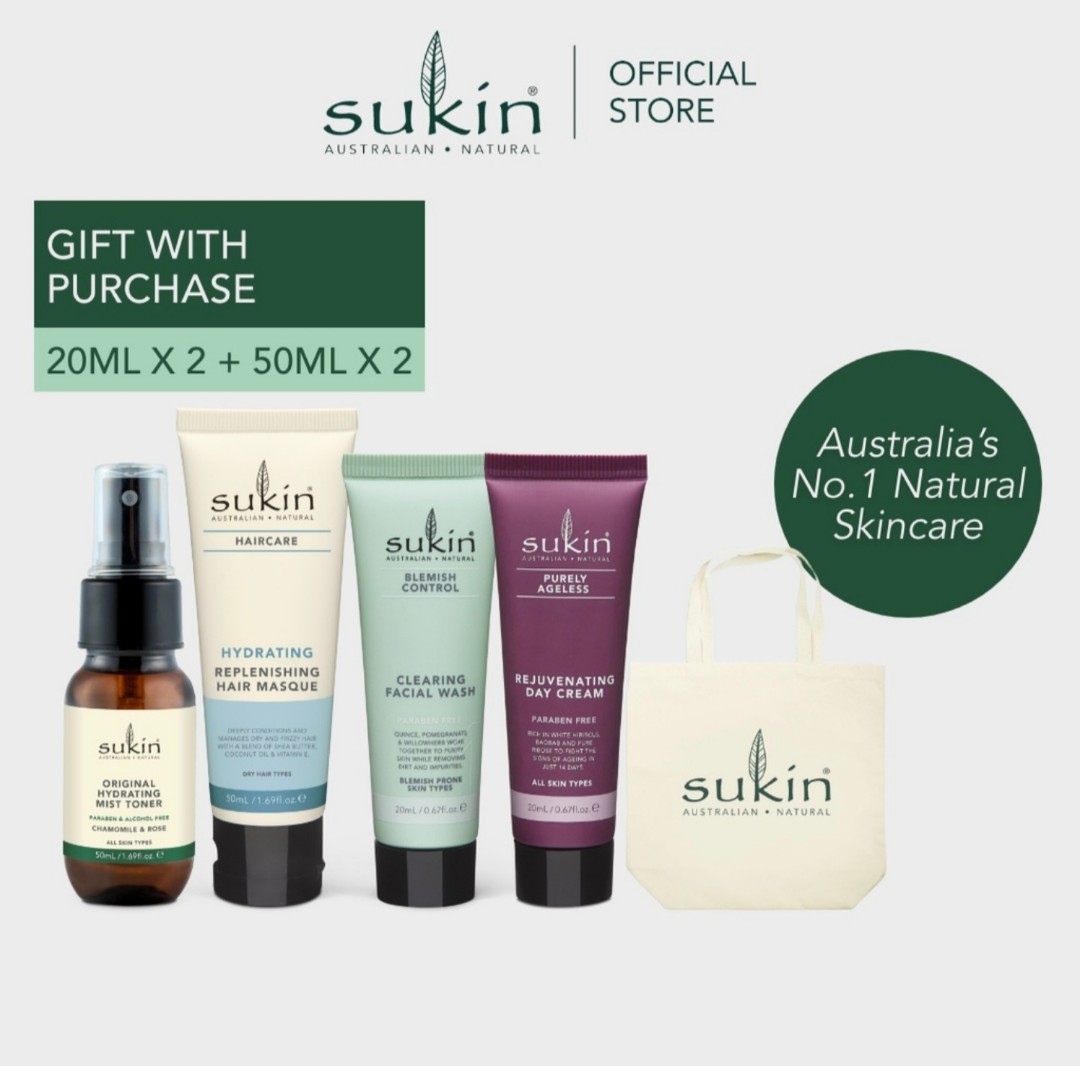 Sukin Care pack, Beauty & Personal Care, Face, Face Care on Carousell