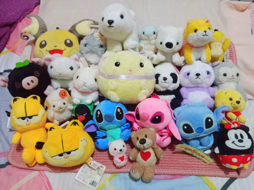 TAKE ALL (25pcs) AMUSE and CHARACTER Charms and Mascot Size Plushies ...