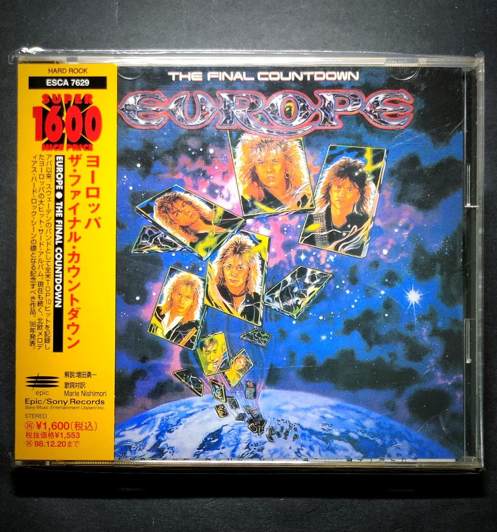 The Final Countdown - Europe (CD, Japan, 1996), Hobbies & Toys, Music ...