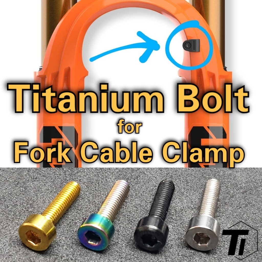 Titanium Bolt for Fox fork Cable Guide | Fox 32 Fox 34 Fox 36 Fox 40 ...