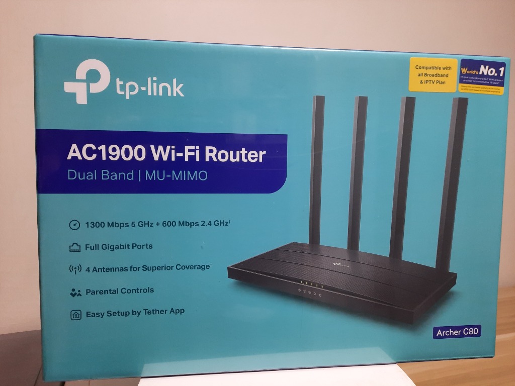 TP-Link AC1900 Wireless Wi-Fi Router, Computers & Tech, Office ...