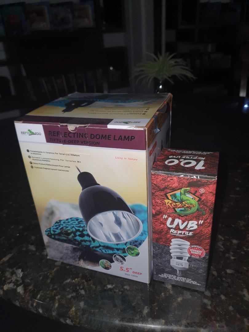 Turtle Basking lamp holder and bulb set, Pet Supplies, Homes & Other ...