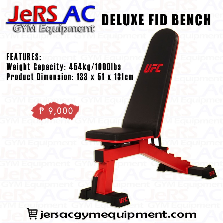 UFC Bench Deluxe Fid Bench, Sports Equipment, Exercise & Fitness ...