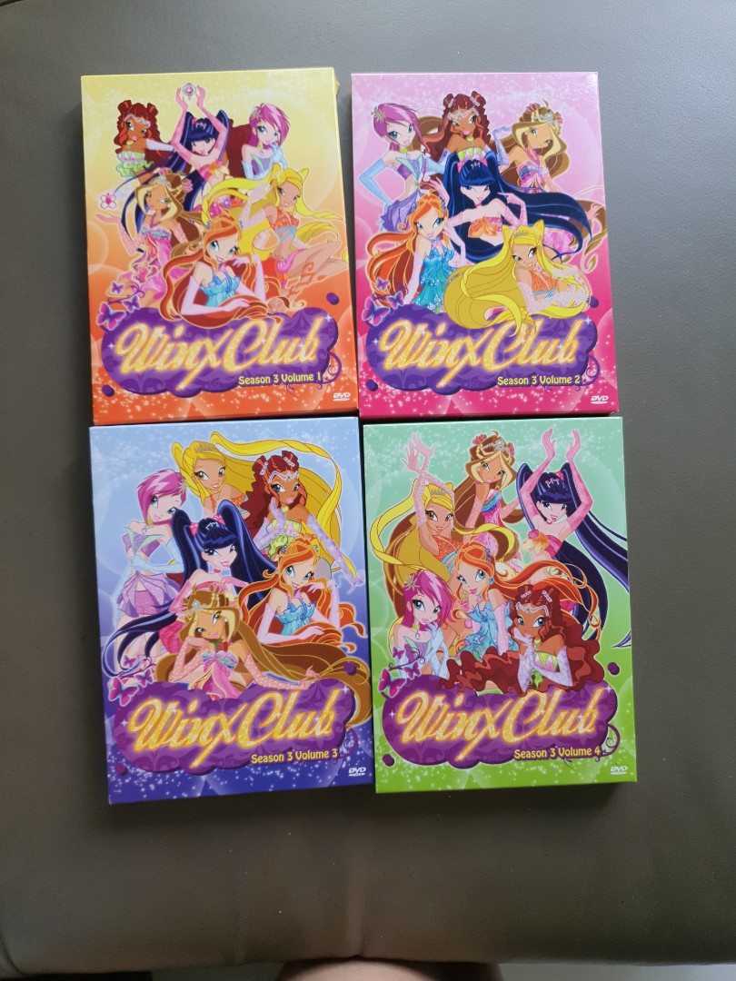 Winx Club DVD Season 3 Vol 1 -4, Hobbies & Toys, Music & Media, CDs ...