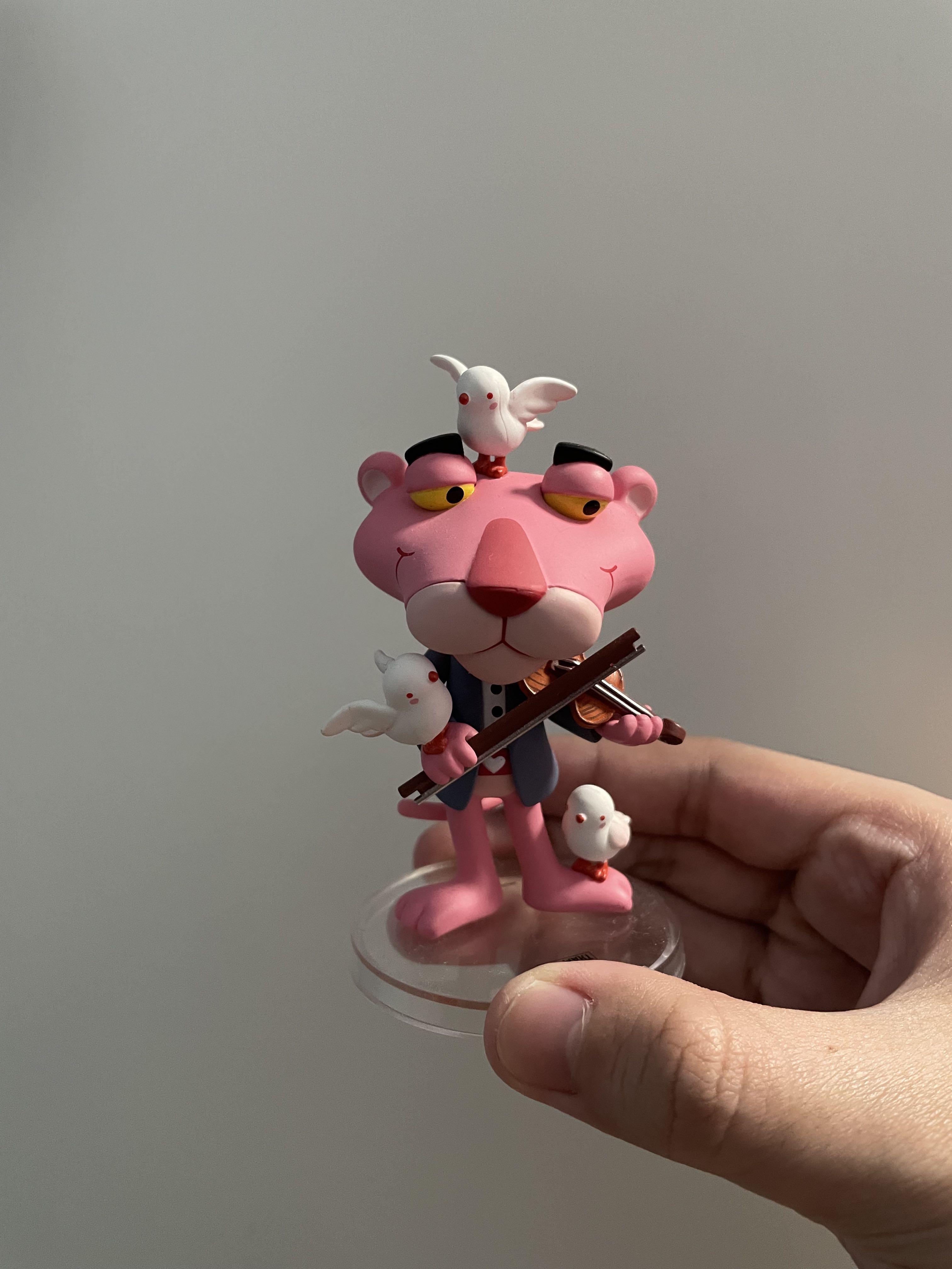 popmart pink panther expressing love touching ver, Hobbies & Toys, Toys ...