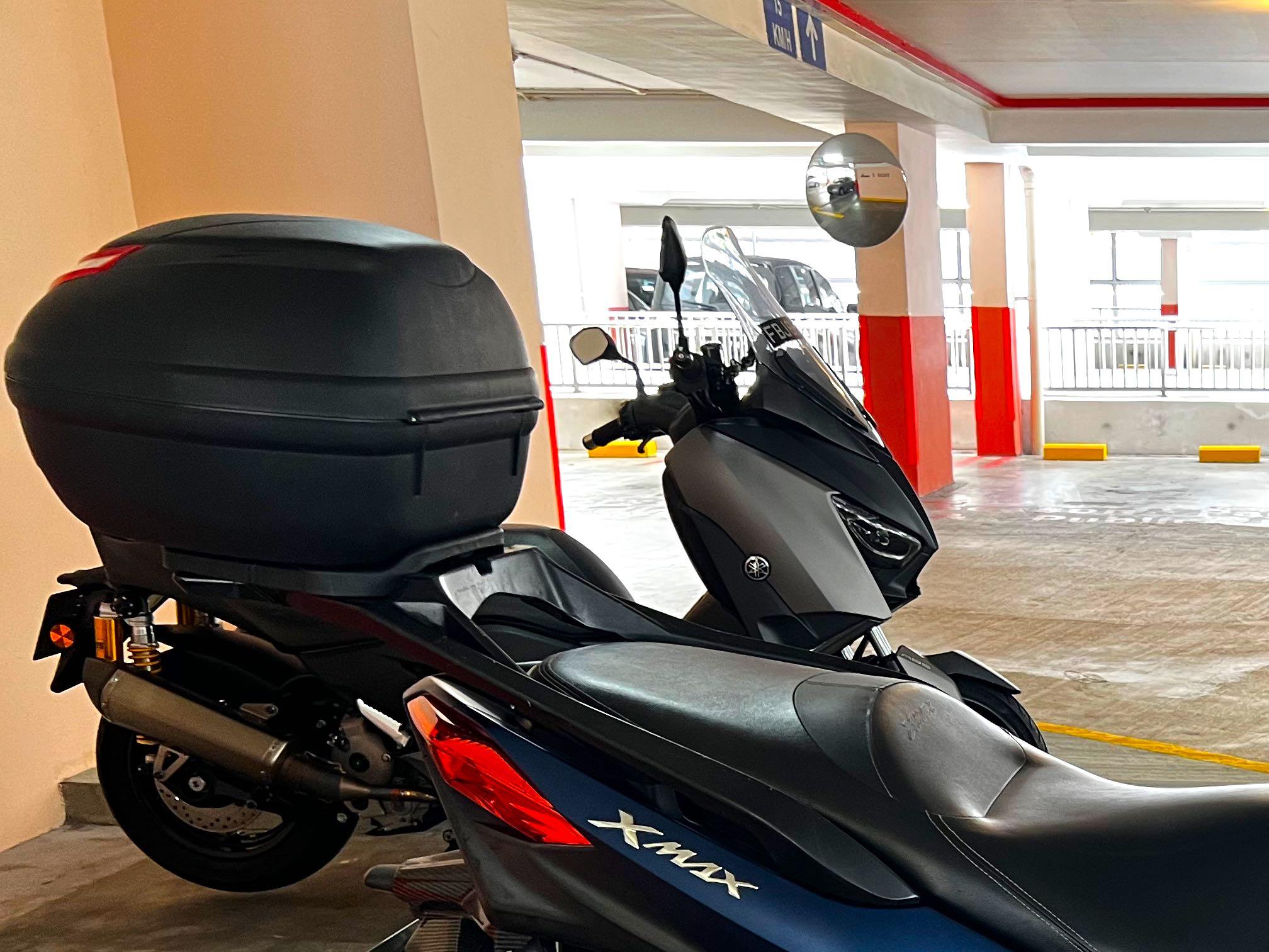 Xmax rack and box., Motorcycles, Motorcycle Accessories on Carousell