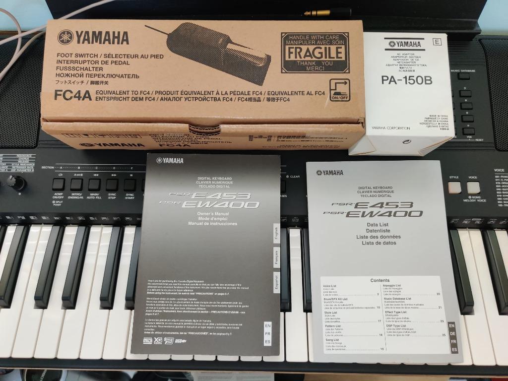 Yamaha PSR-E453 Keyboard Set, Hobbies & Toys, Music & Media, Musical ...